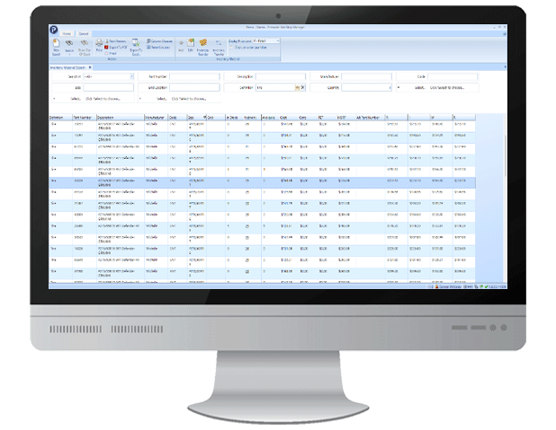 Parts and Inventory Management Software | Protractor Software